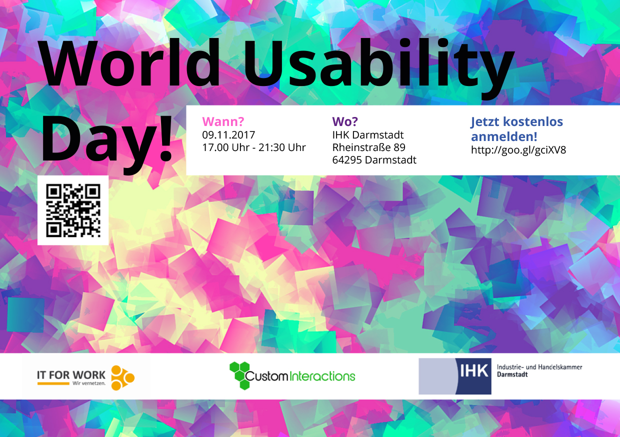 Flyer für den World Usability Day – isaristow.com